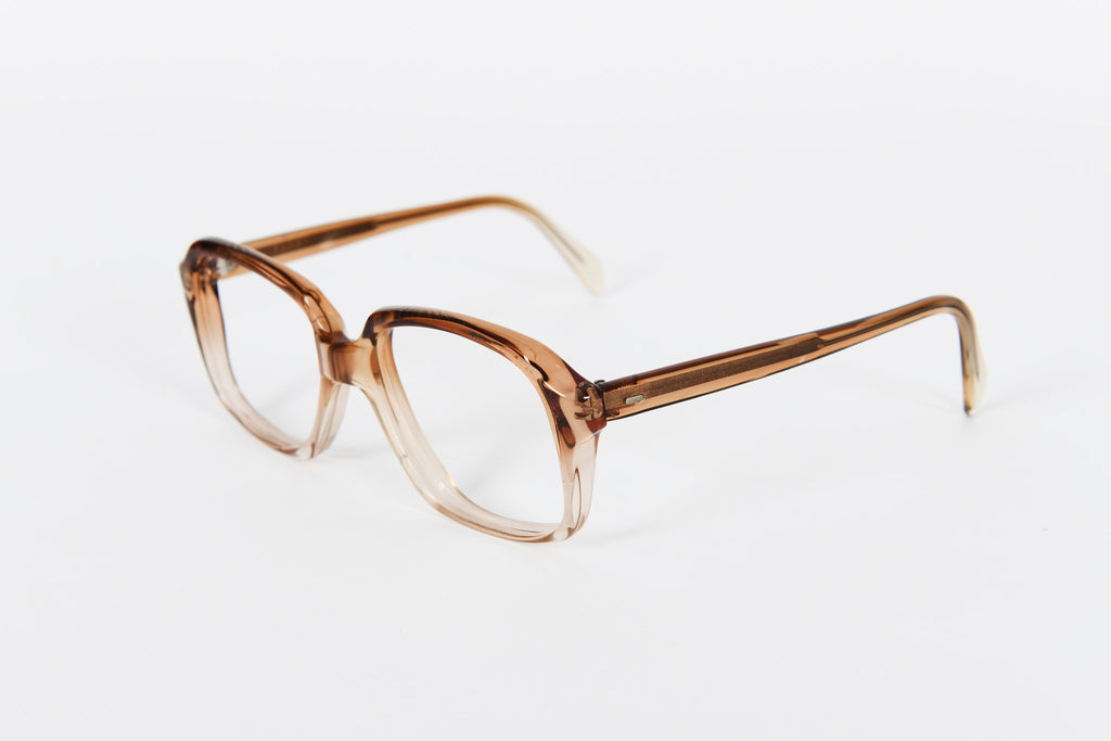 Retro Pennine Rock light brown & clear frames – Retrospecced