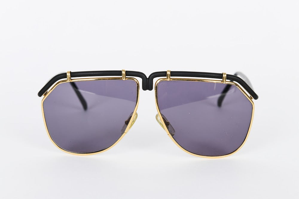 Retro Sunspecs - 1970s-1980s Black Gold Metal – Retrospecced